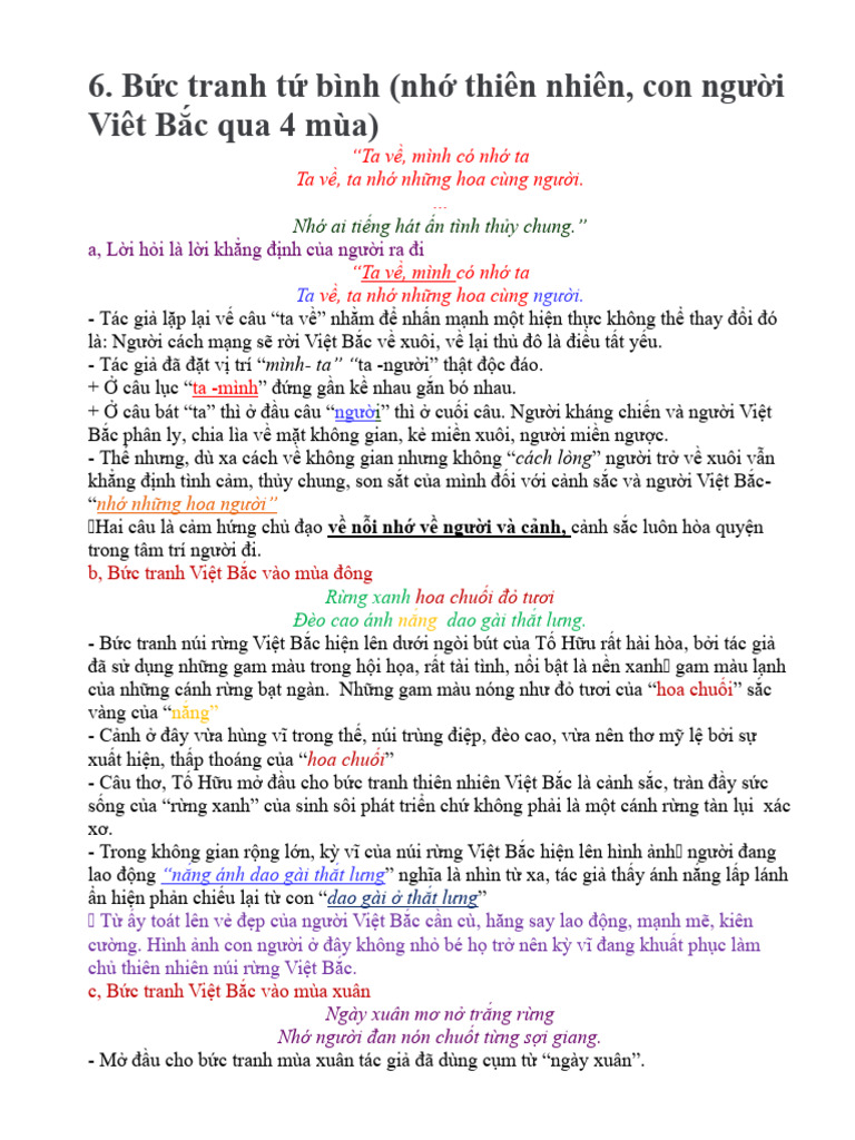 Viet băc búc tranh tư bình- hết bài | PDF