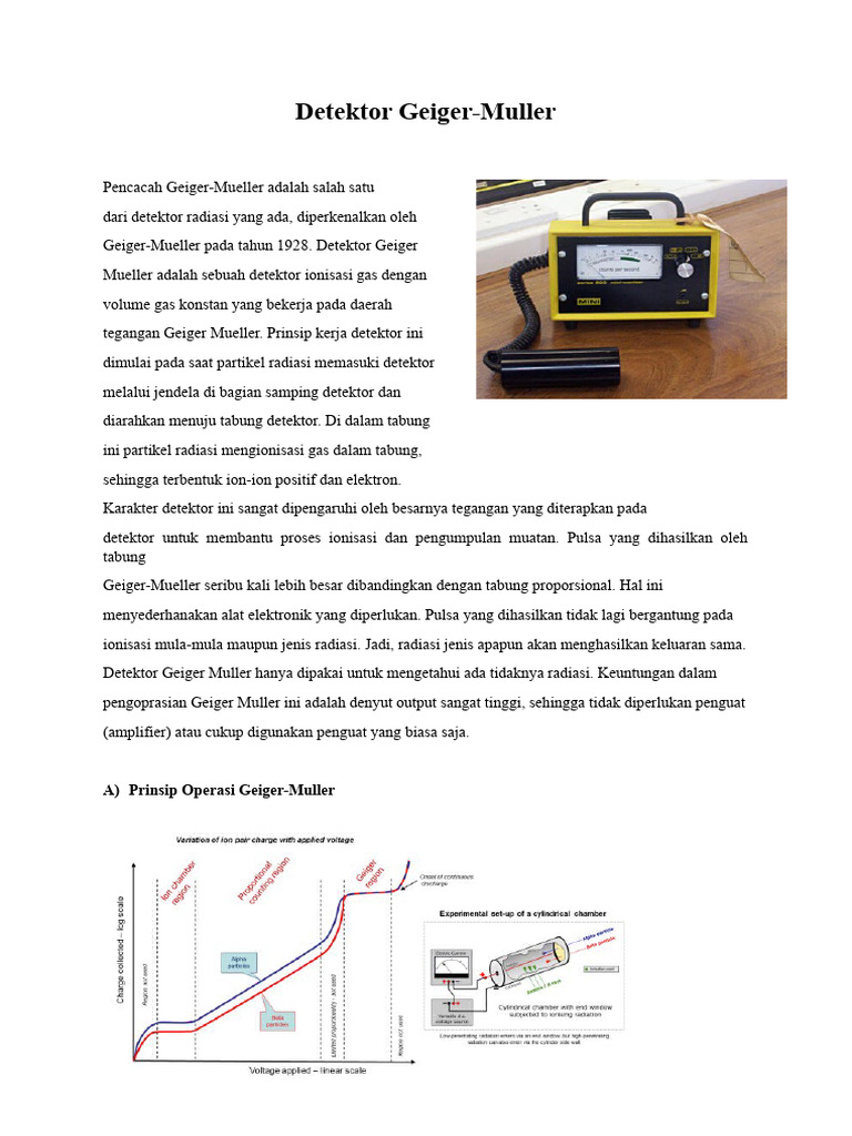 Detektor Geiger Muller | PDF | Sains & Matematika
