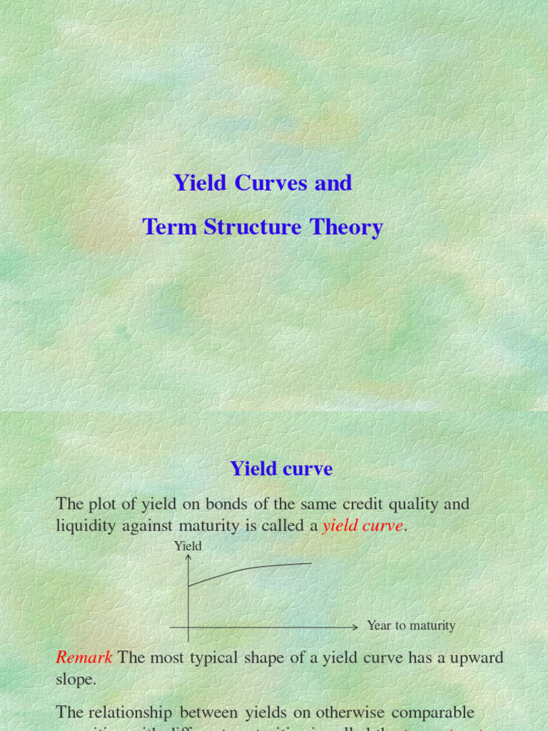 Term Structure | PDF | Yield Curve | Bonds (Finance)