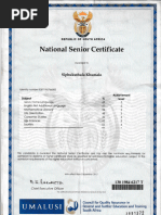 Matric Statement of Results | PDF