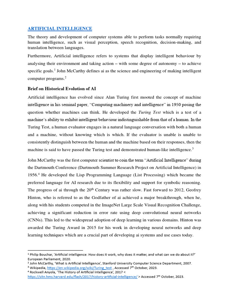 2022 Artificial Intelligence Notes | PDF | Artificial Intelligence ...