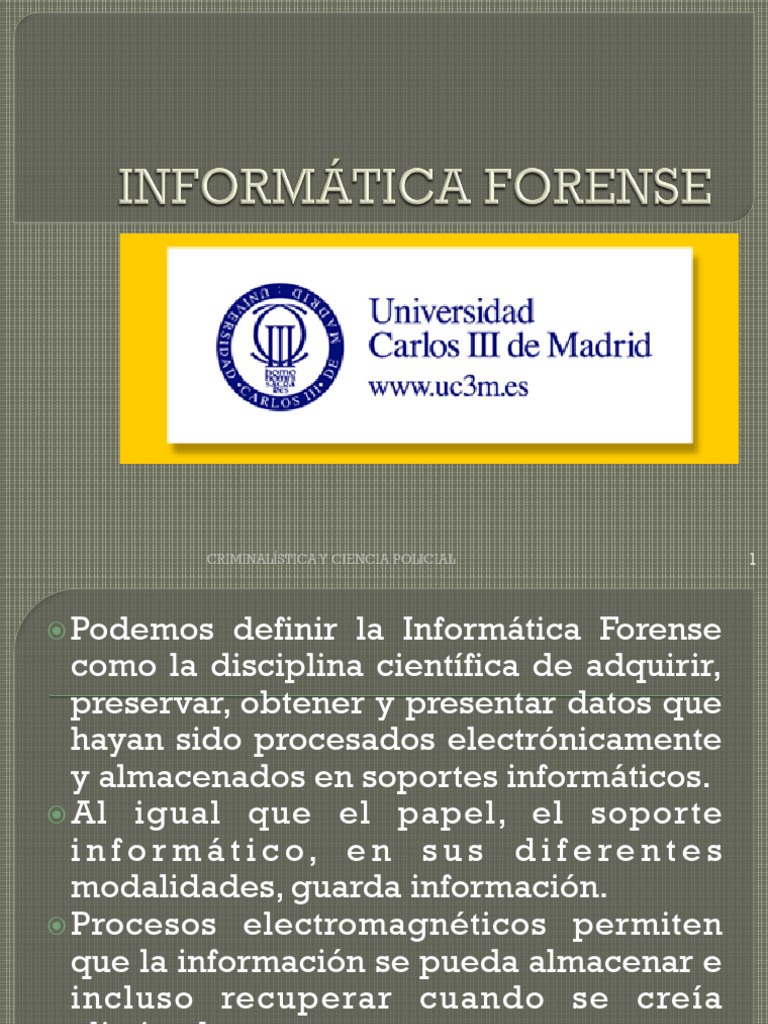 4.informática Forense | PDF | Cibercrimen | Informática forense