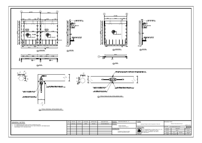 Precast Building Details Sheet 2 | PDF | Materials | Building Technology