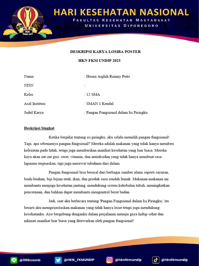 Deskripsi Karya Poster | PDF