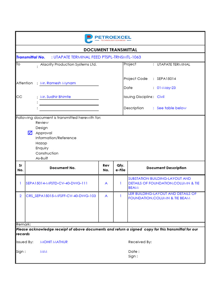 UTAPATE TERMINAL FEED PTSPL-TRNSMTL-1063 | PDF