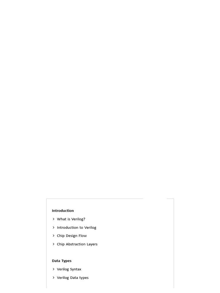 Verilog Data Types | Download Free PDF | Logic Gate | Data Type Verilog Data Types | Download Free PDF | Logic Gate | Data Type
