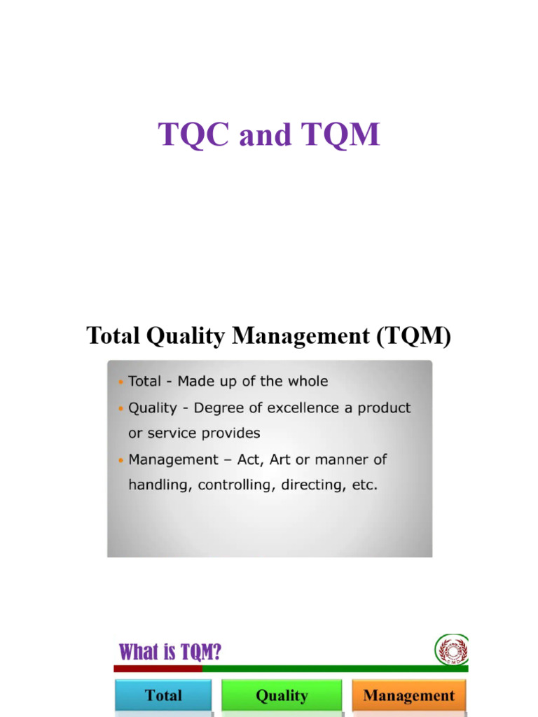 TCM and TQC | PDF