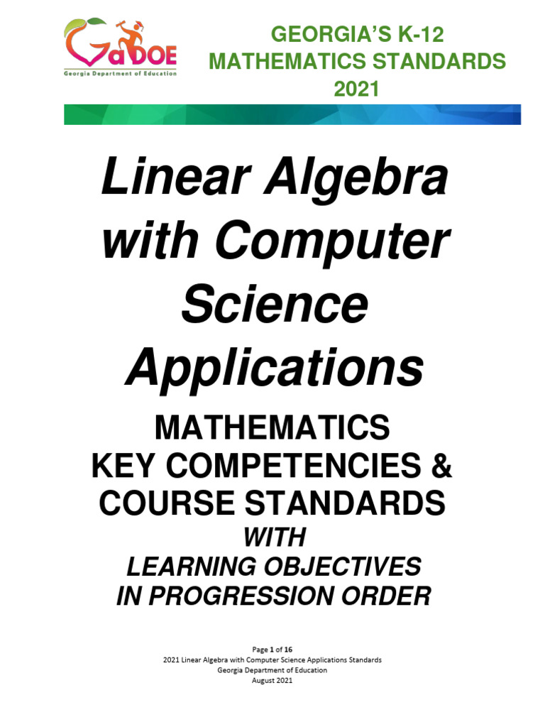 Linear Algebra | PDF | Matrix (Mathematics) | Eigenvalues And Eigenvectors