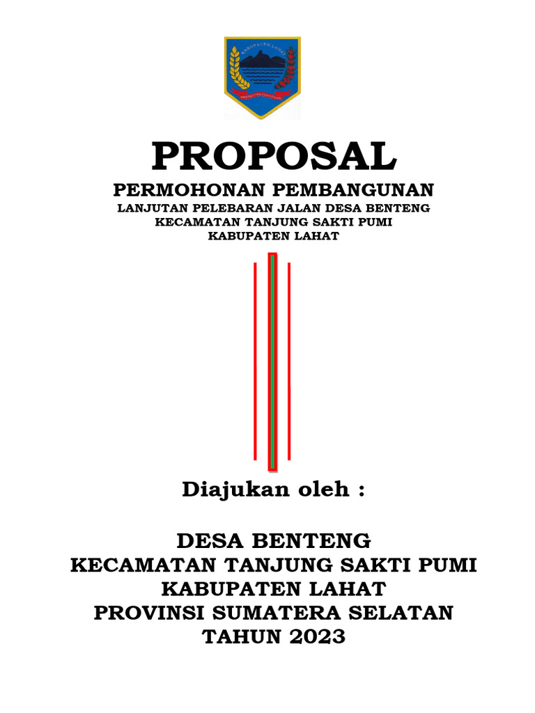 Proposal Peningkatan Jalan Lingkungan | PDF