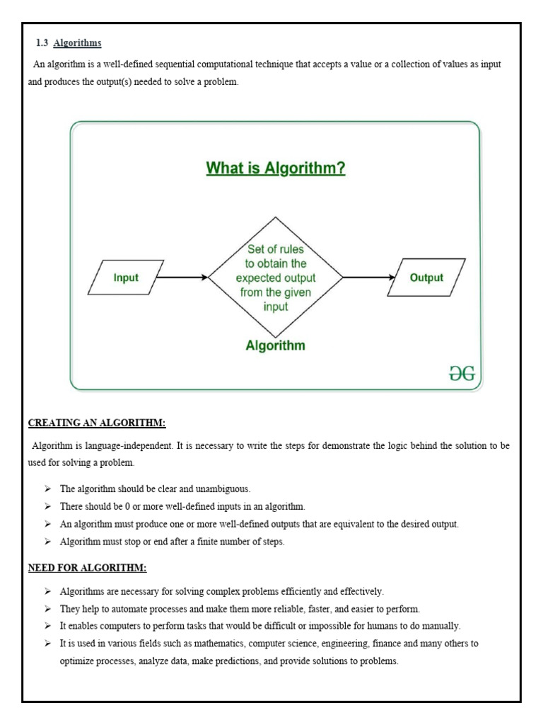 1.3 Algorithms | PDF | Algorithms | Dynamic Programming 1.3 Algorithms | PDF | Algorithms | Dynamic Programming