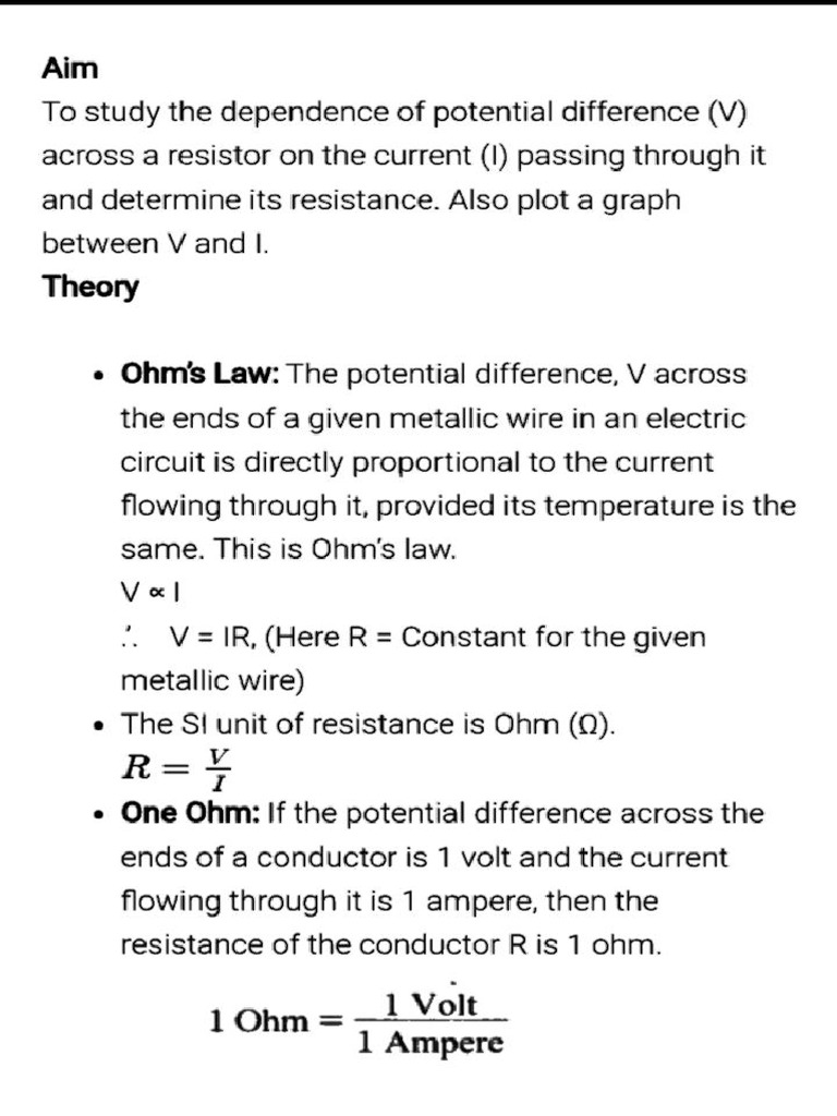 Ohms Law Verification | PDF