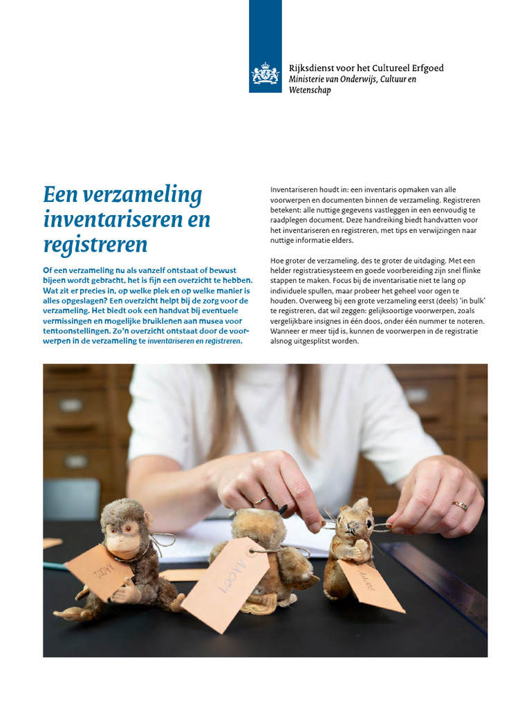 Infoblad Verzamelingen+beheren+en+behouden Inventariseren+en ...