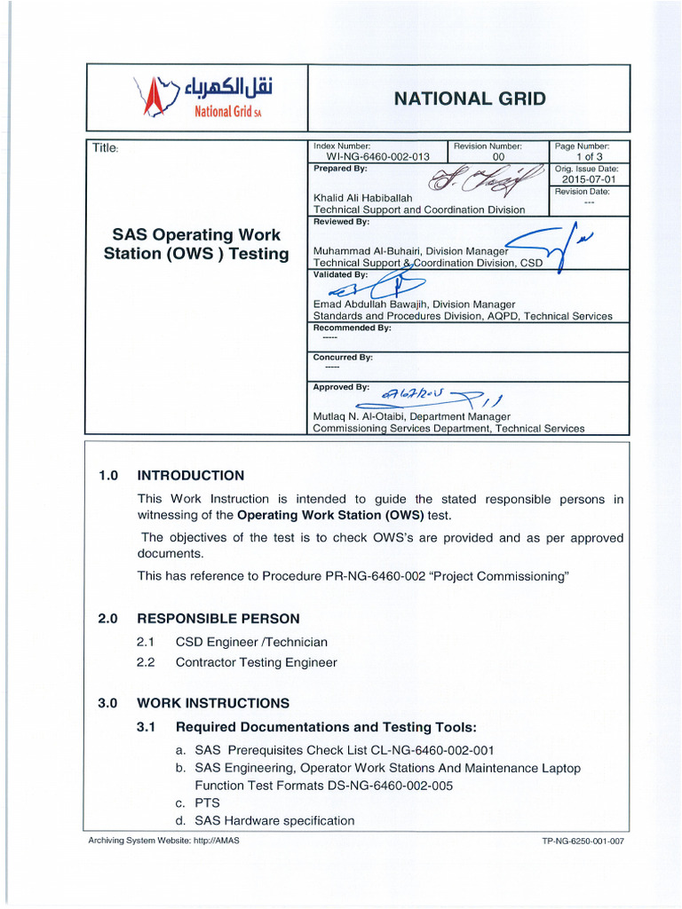 013 - SAS Operating Work Station (OWS) | PDF | Computing | Computer ...