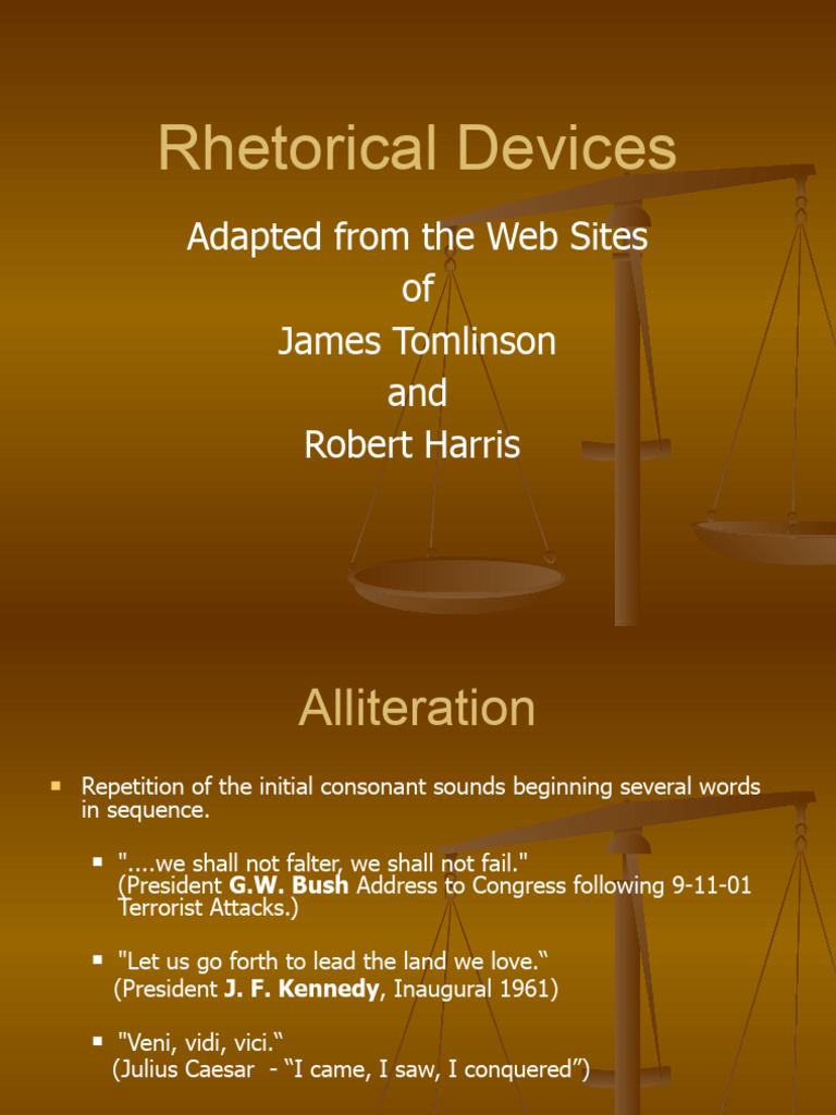 AP Lang Rhetorical Devices | PDF