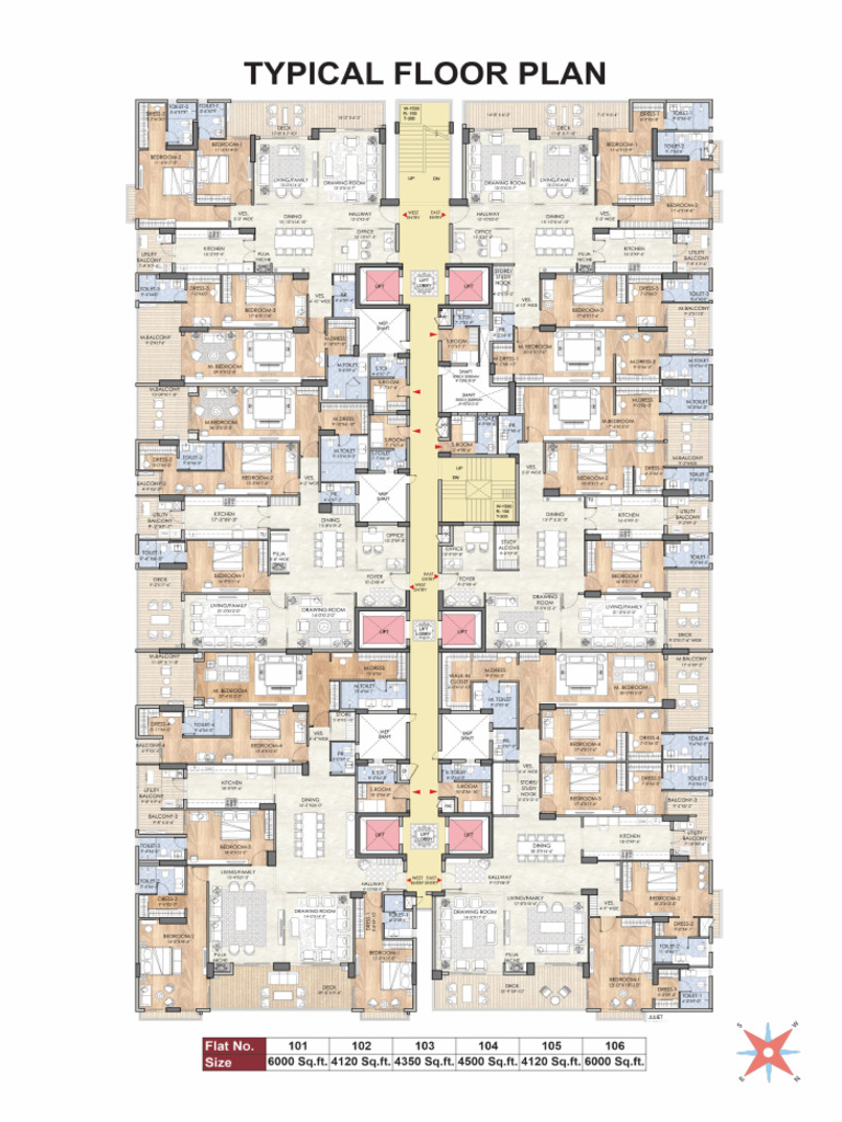Central Park Typical Floor Plan | PDF