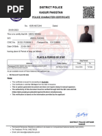 Police Verification Letter | PDF