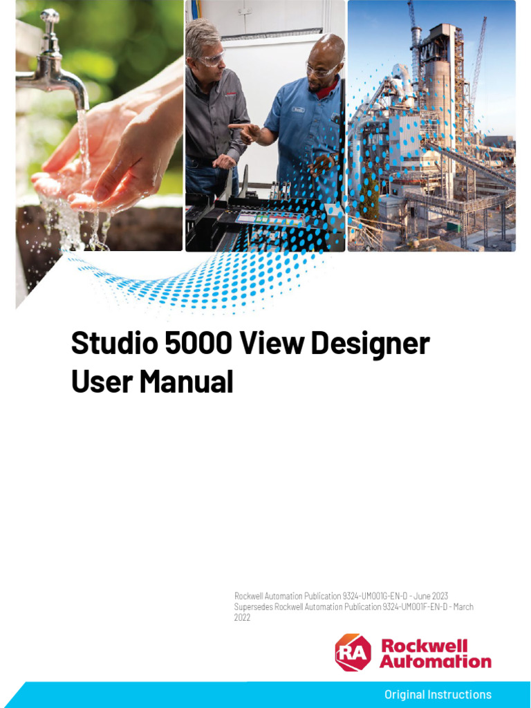 Studio 5000 View Designer User Manual: Original Instructions | PDF