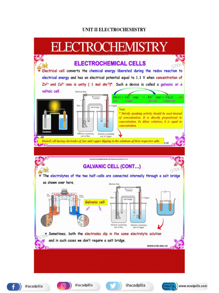 Electrochemistry | PDF | Electrochemistry | Electrolyte