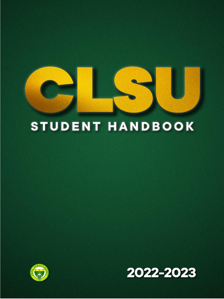 Clsu Student Handbook 2022 2023 | PDF