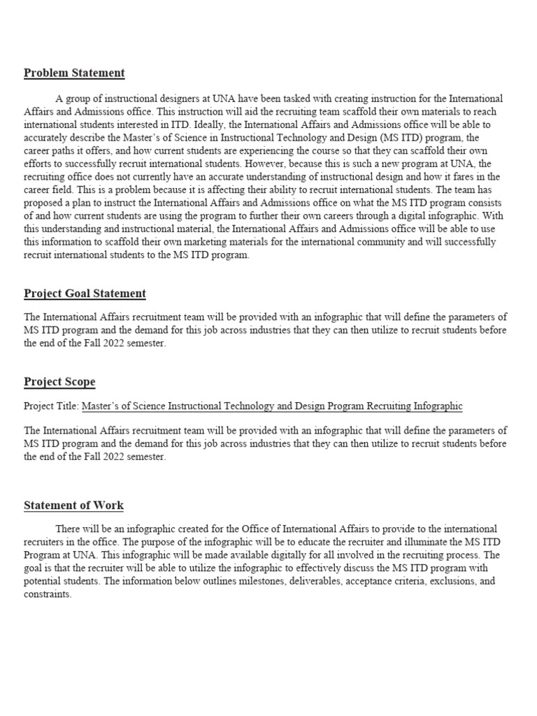 Annotated-Final 20project 20plan 20 282 29 20updated 20 281 29 2 | PDF | Recruitment ...