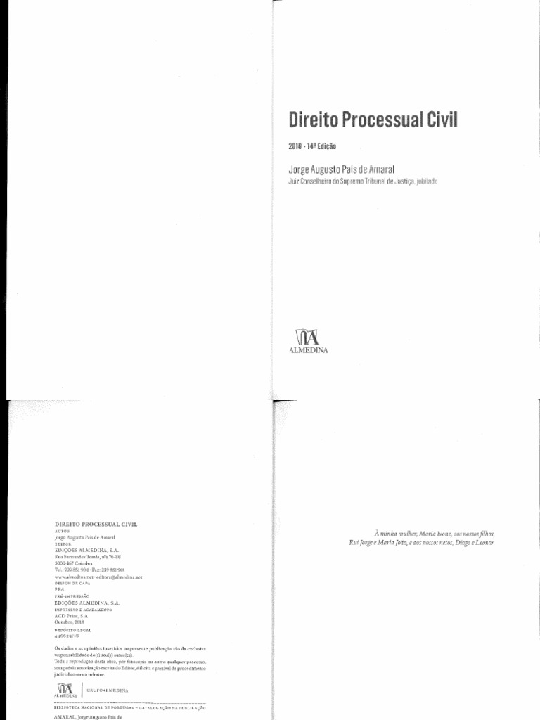Jorge Augusto Pais de Amaral - Direito Processual Civil | PDF