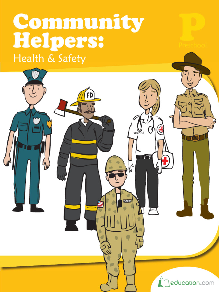 Community Helpers Health Safety Workbook | PDF