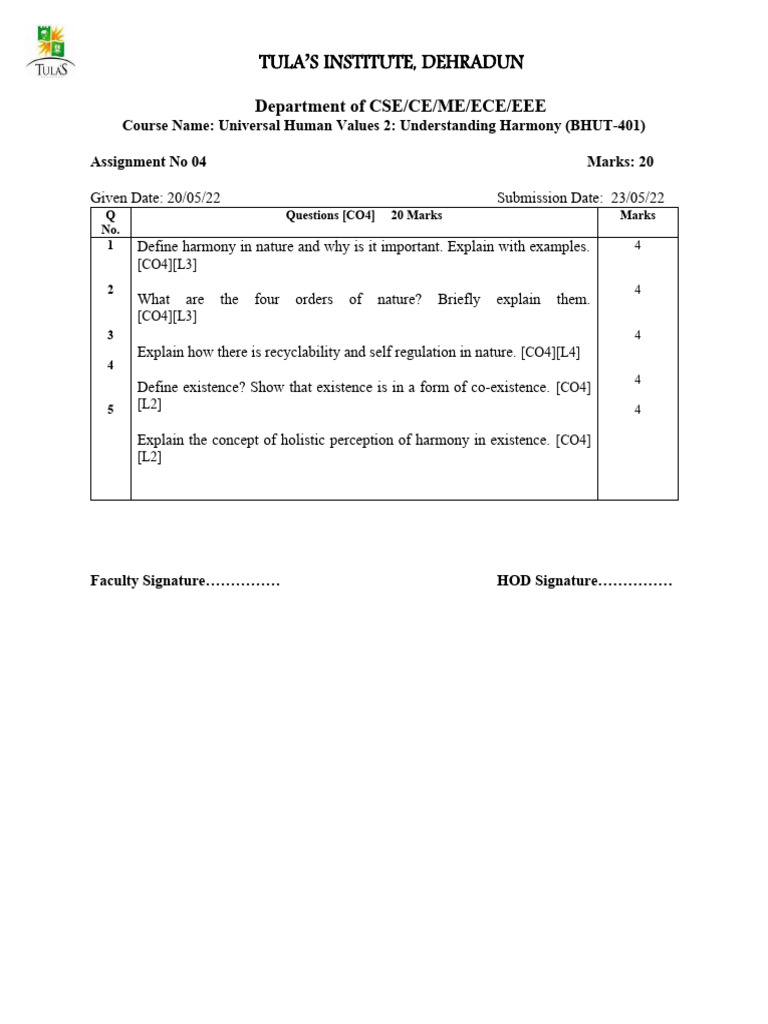 Uhv Assignment No 4 Pdf