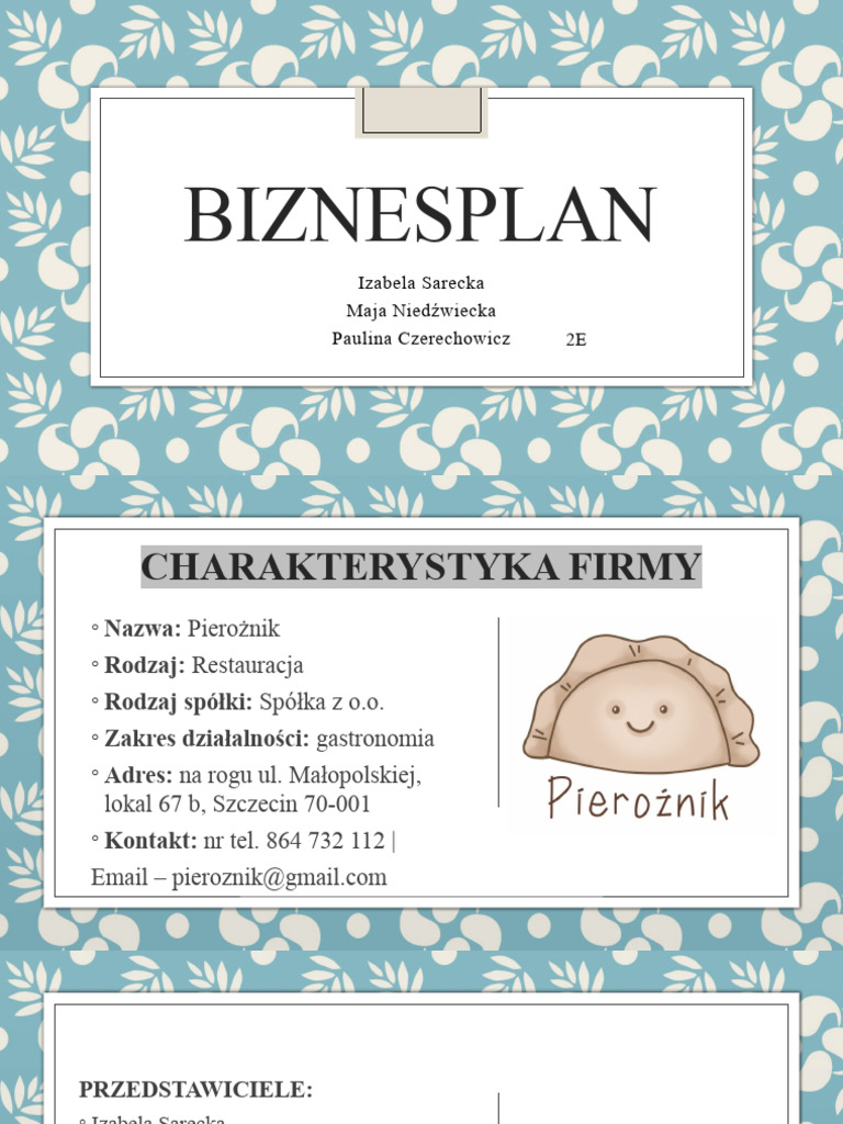 pieroznik-biznesplan | PDF