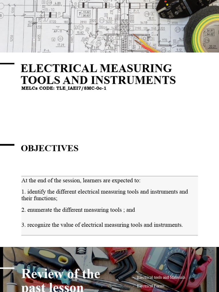 Electrical Measuring Tools Overview | PDF | Electrical Resistance And ...