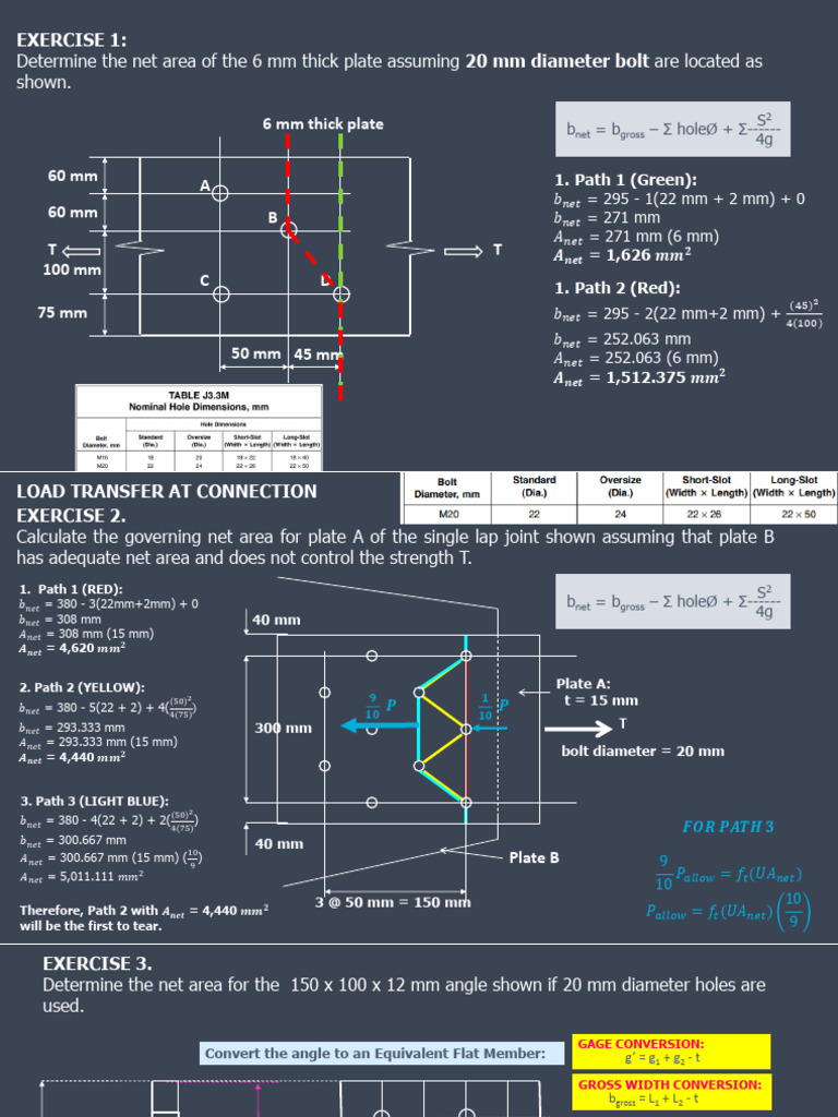 I. Tension Members Problem Solving Part 1 T1AY2324 | PDF I. Tension Members Problem Solving Part 1 T1AY2324 | PDF