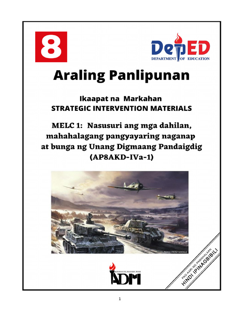 4th Quarter MELC 1 | PDF