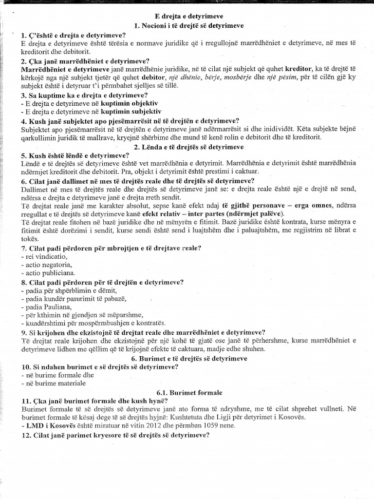 E Drejta e Detyrimeve | PDF