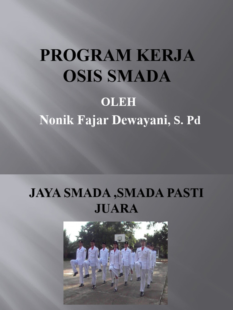 Program Kerja Osis Smada Nonik | PDF