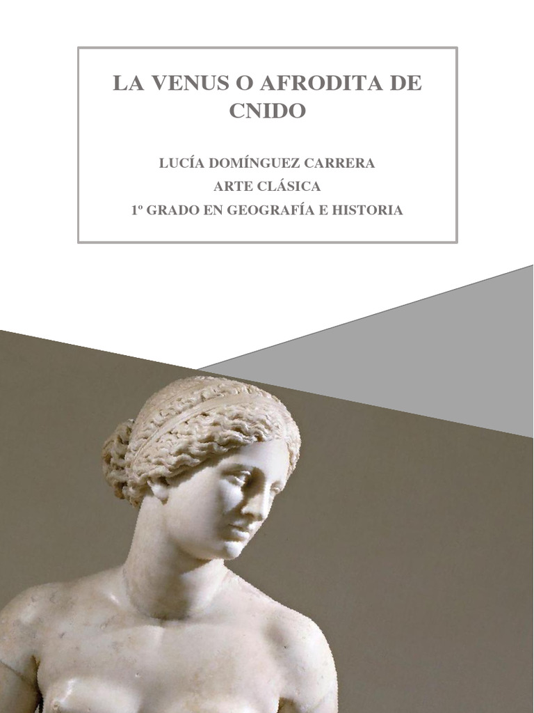 TRABAJO VENUS DE CNIDO | PDF
