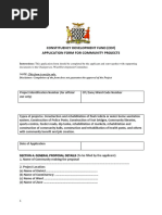 CDF 2025 Grant Application Form | PDF