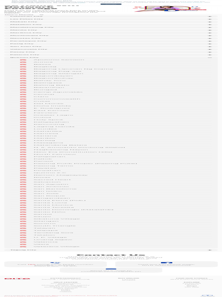 DITO Network Coverage - DITO Telecommunity | PDF