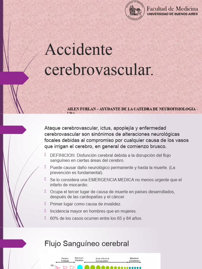 Accidente Cerebrovascular.: Ailen Furlan - Ayudante de La Catedra de ...