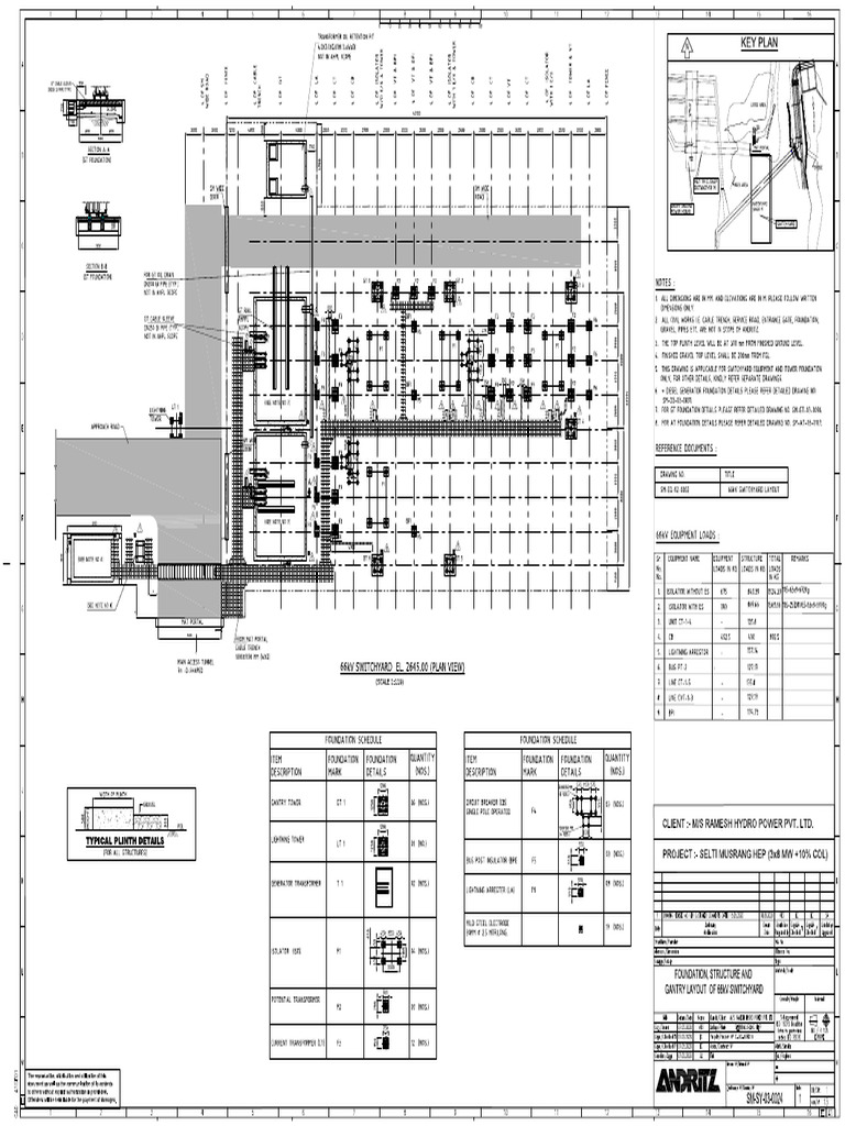 SM-SY-03-0024 Rev 1 - Foundation, Structure and Gantry Layout of 66kV ...