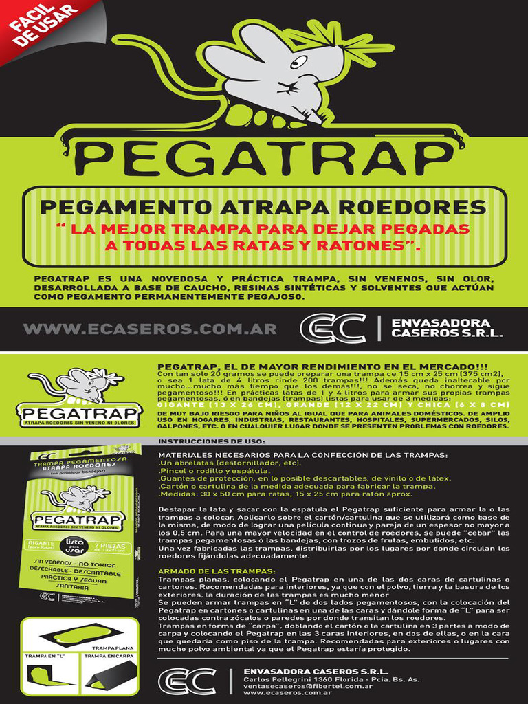 Manual para Usar Pegamento para Rata | PDF