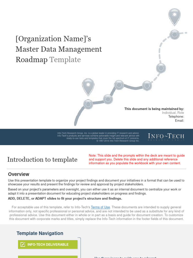 11 Master Data Management Roadmap Template | PDF | Governance | Sales