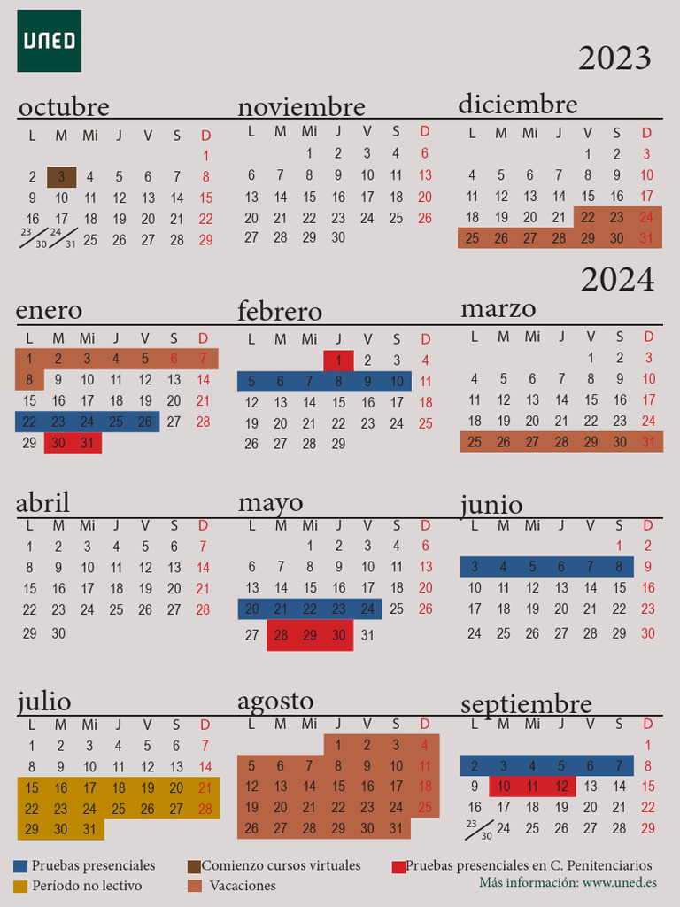 Calendario Uned | PDF Calendario Uned | PDF