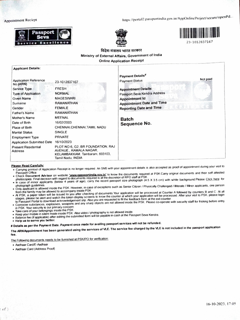 Acknowledgement Form | PDF