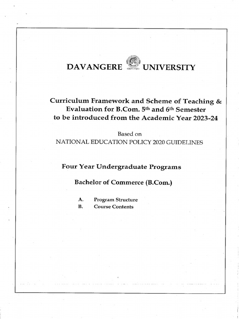 B Com 5th 6th | PDF