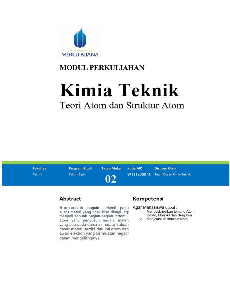 MODUL 2 Kimia Teknik | PDF