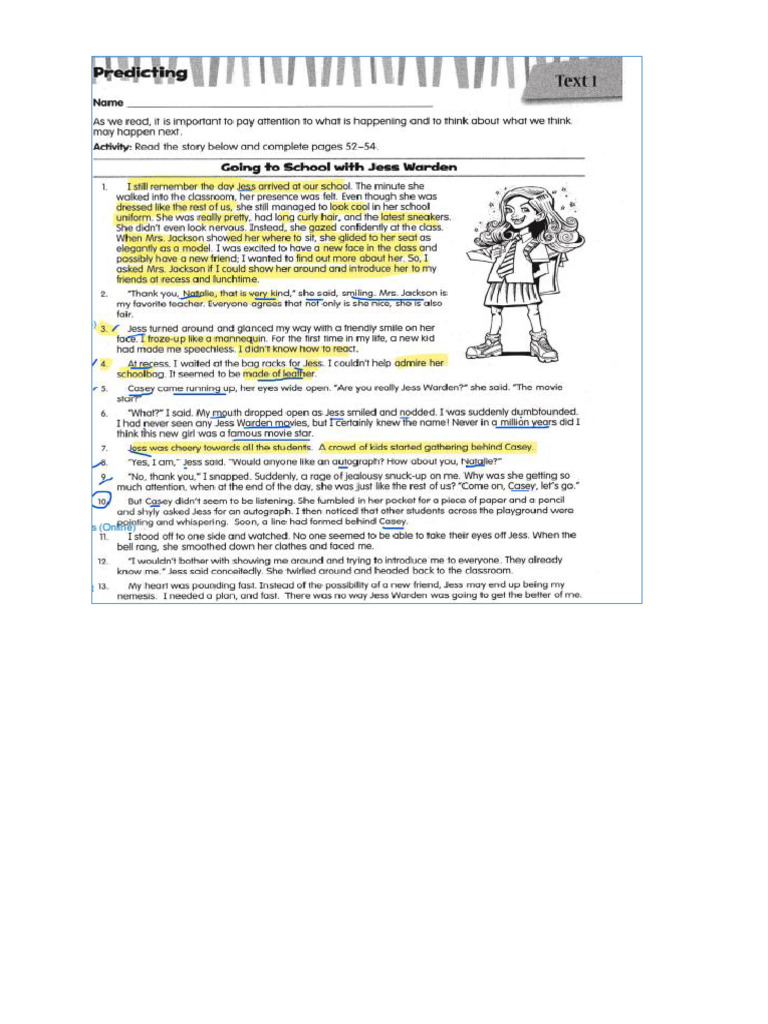 Going To School With Jess Warden | PDF