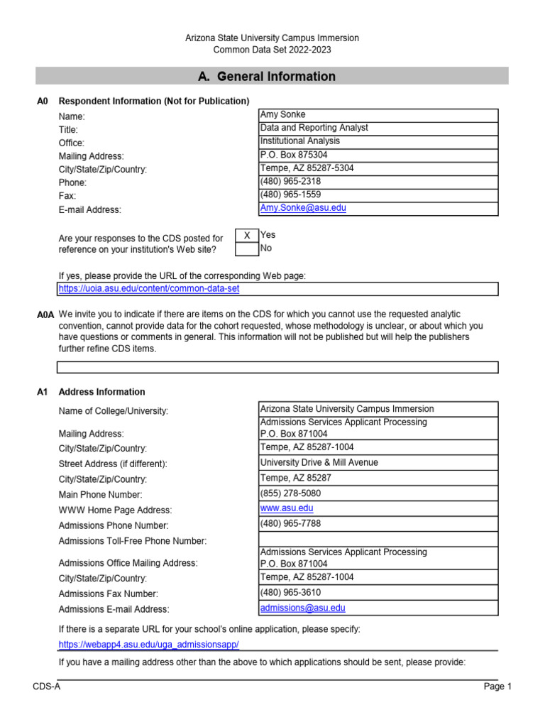 Arizona Cds | PDF | Act (Test) | Sat