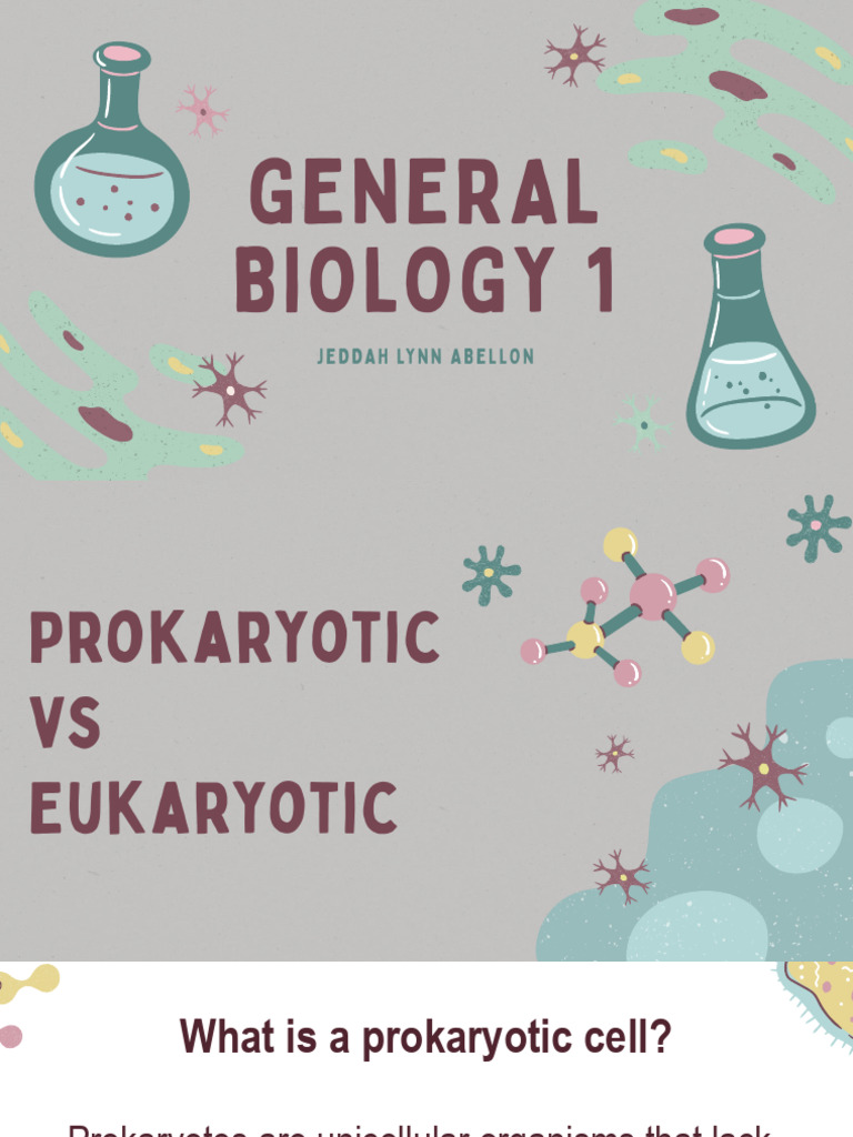 Prokaryotic VS Eukaryotic Cells | PDF | Cell (Biology) | Prokaryote