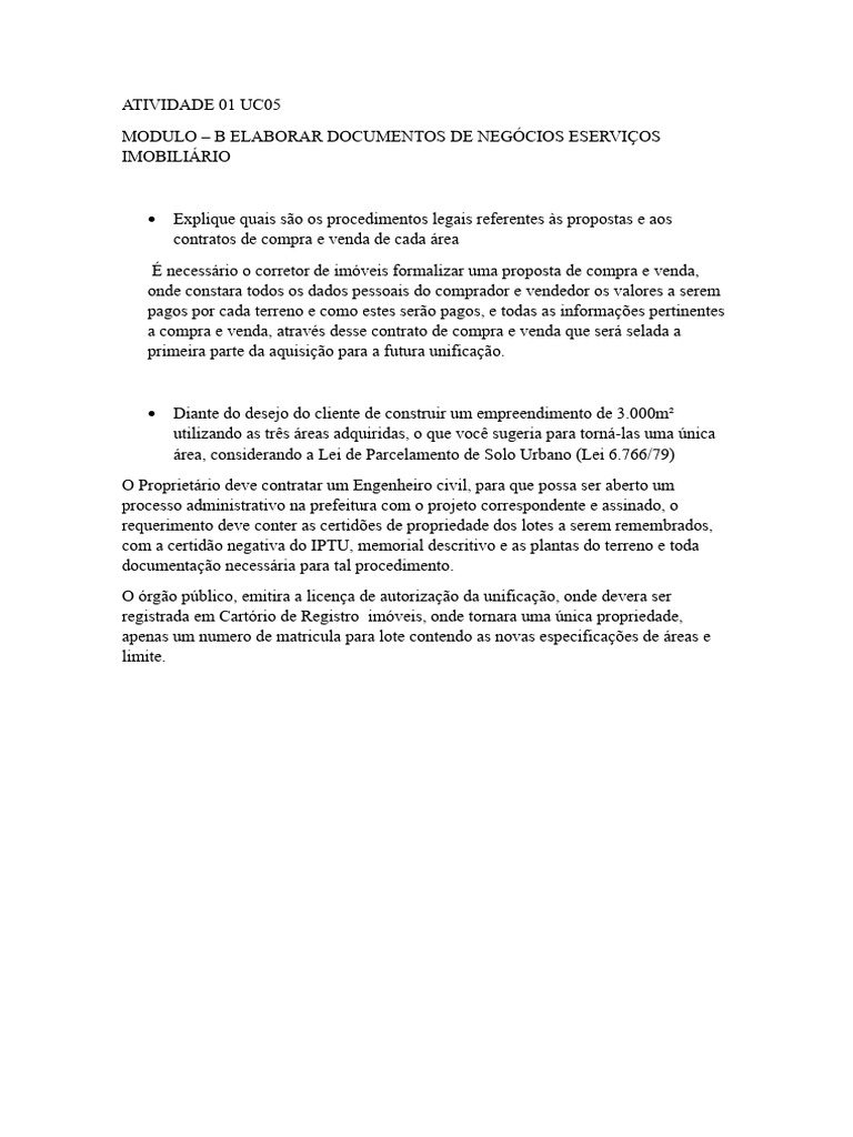 Tti Atividade 01 Uc05 | PDF