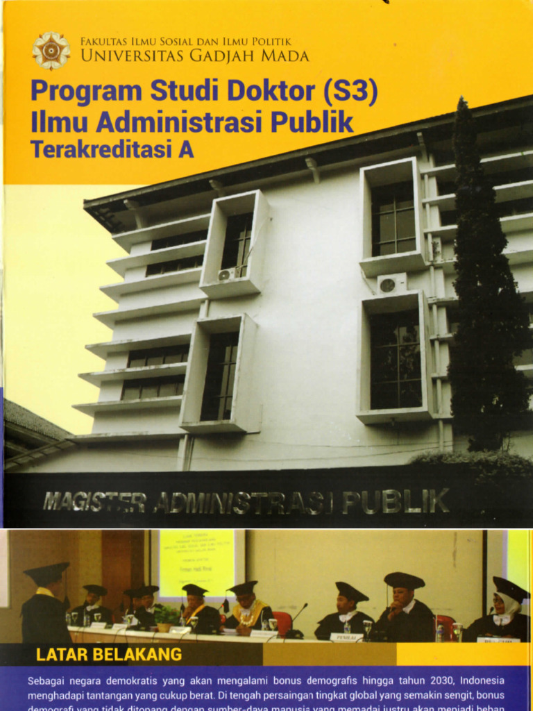 Brosur S3 Administrasi Publik UGM | PDF
