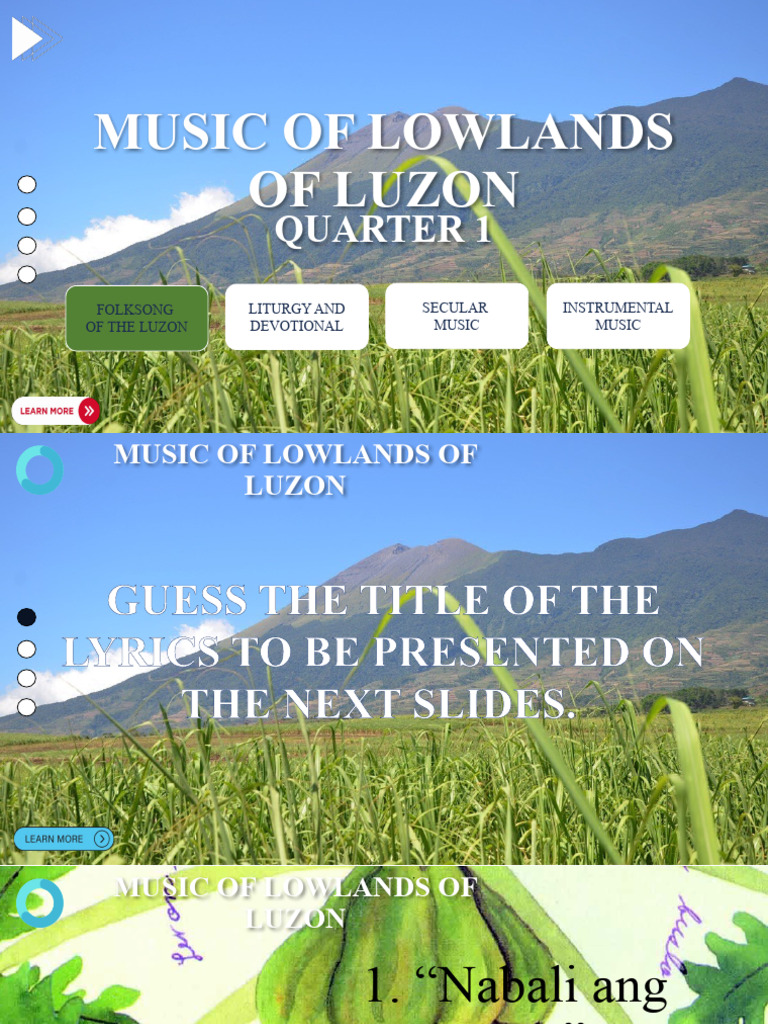 Lesson 1 Folksongs | PDF | Songs | Folk Music